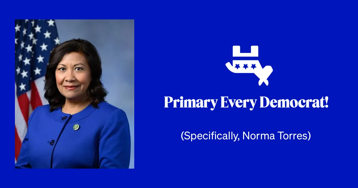 Let's Primary Norma Torres :: Primary Every Democrat!